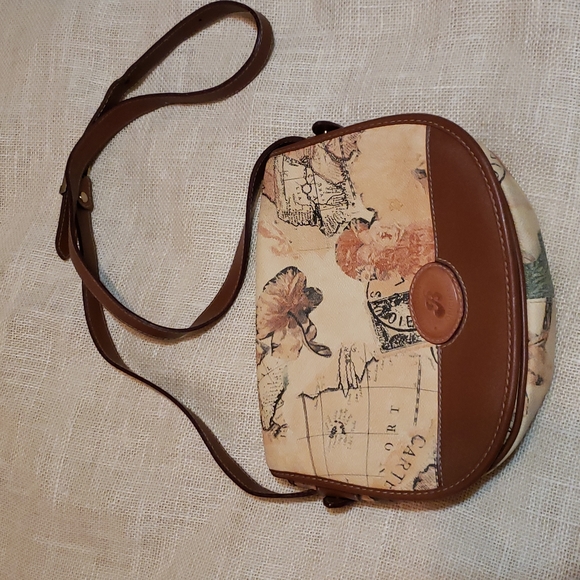 Braciano | Bags | Braciano Map Print Shoulder Bag | Poshmark